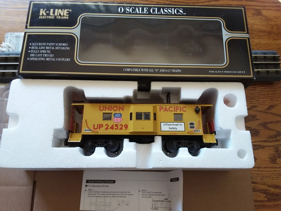 K-Line UP O Scale Bay Window Caboose w/ Smoke Unit (mth lionel) | eBay