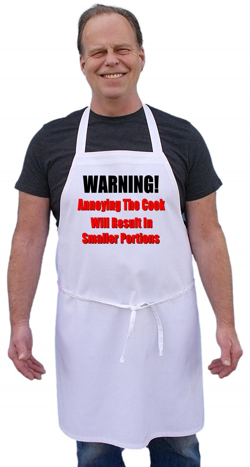 Funny Novelty Apron Annoying The Cook Kitchen Cooking Aprons by ...