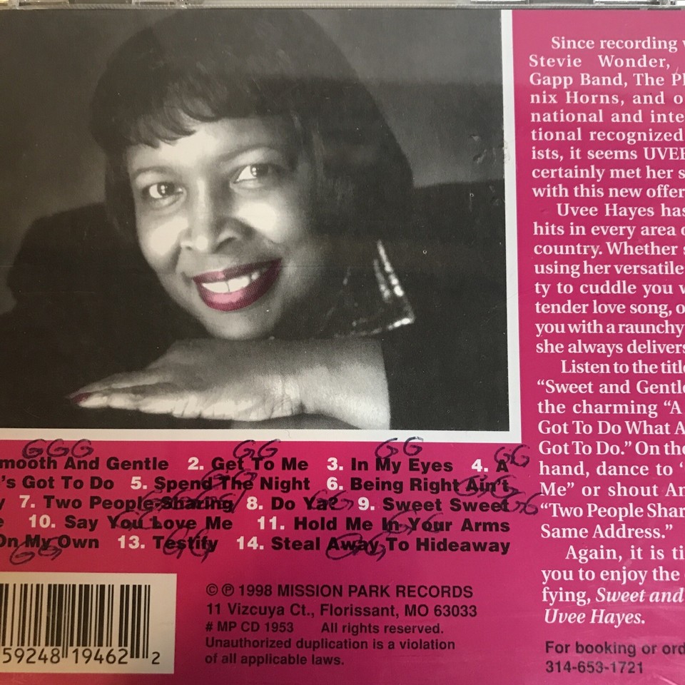 RARE!! UVEE HAYES - CDSWEET AND GENTLE EXC CD ! FF | eBay