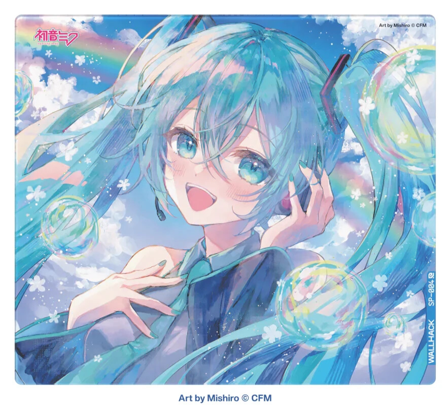 Wallhack SP-004 Glass Mouse Pad Hatsune Miku Edition: Summer Miku IN ...
