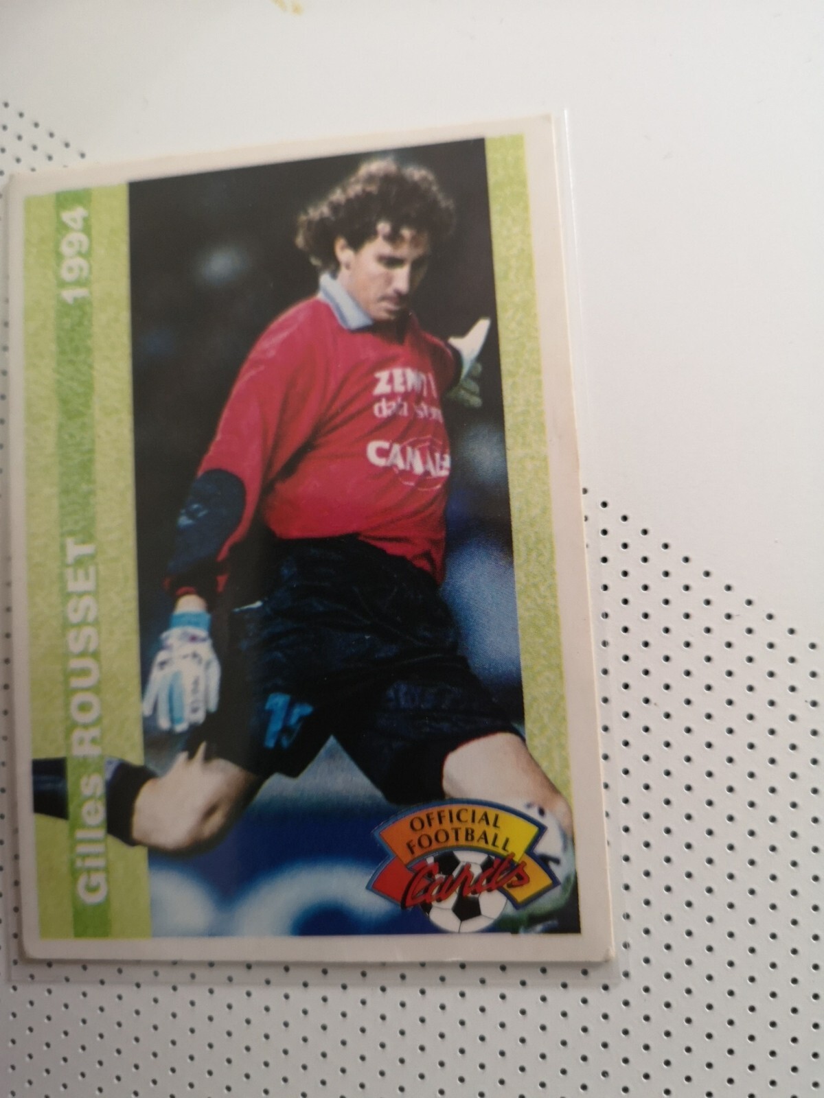 Gilles Rousset OM Panini Official Football Cards 1994 #27 | eBay