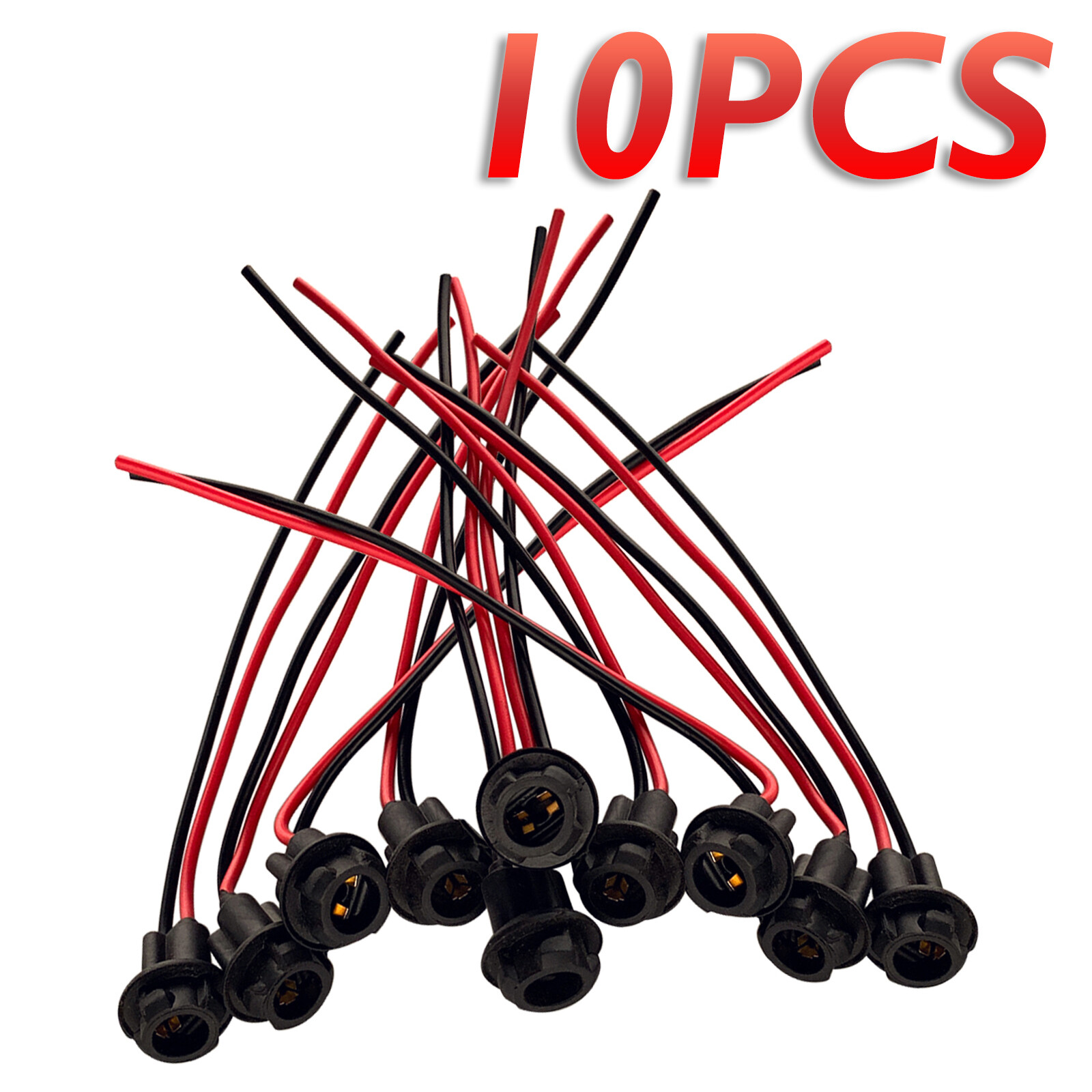 US Location 10Pcs T10 194 168 Wiring Harness Socket Extension for ...