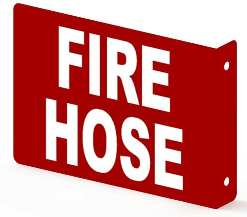 Red Fire Hose Sign