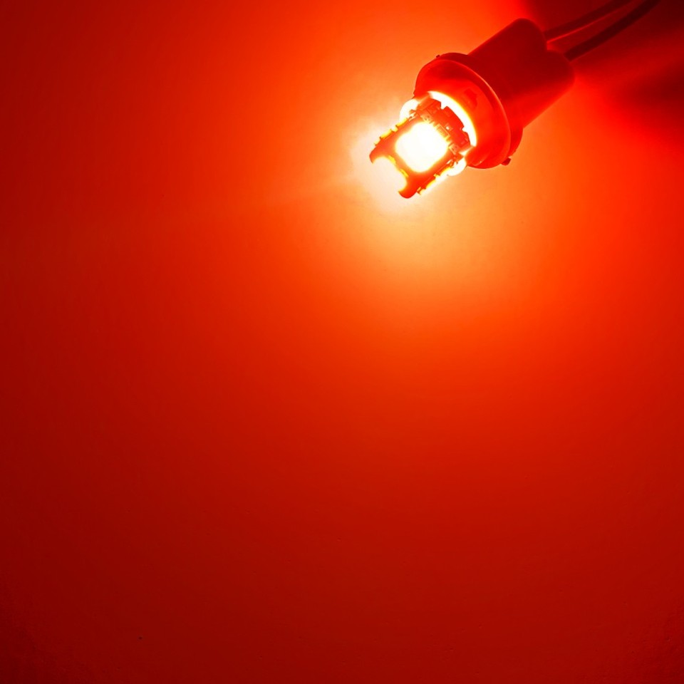 2825 168 192 194 175 2821 T10 Pure Red LED Inner Tail License Bulbs ...