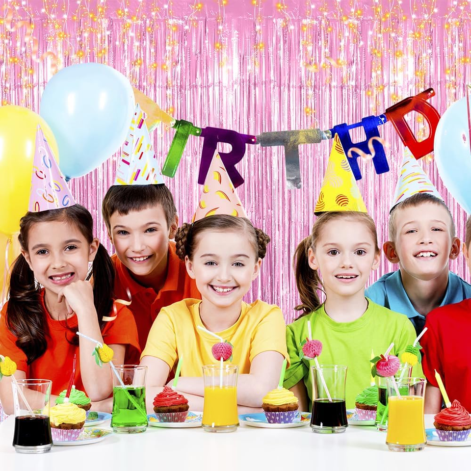 Foil Curtains, Photo Booth Backdrop Tinsel Curtain Streamer for ...