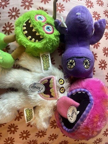 Used LOT OF 4 OFFICIAL MY SINGING MONSTERS PLUSH MAKES SOUND MAW, GHAZT ...