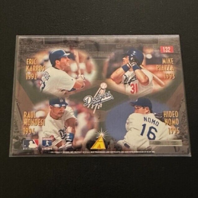 1996 Pinnacle Dynamic Dodgers Mike Piazza, Eric Karros, Mondesi, Nomo ...