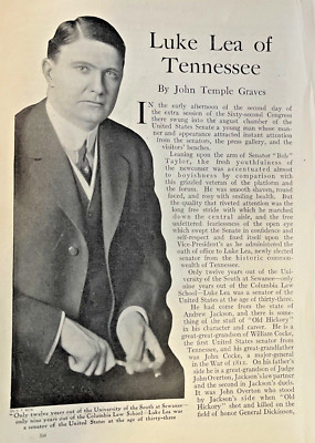 1912 Luke Lea Tennessee Congressman | eBay