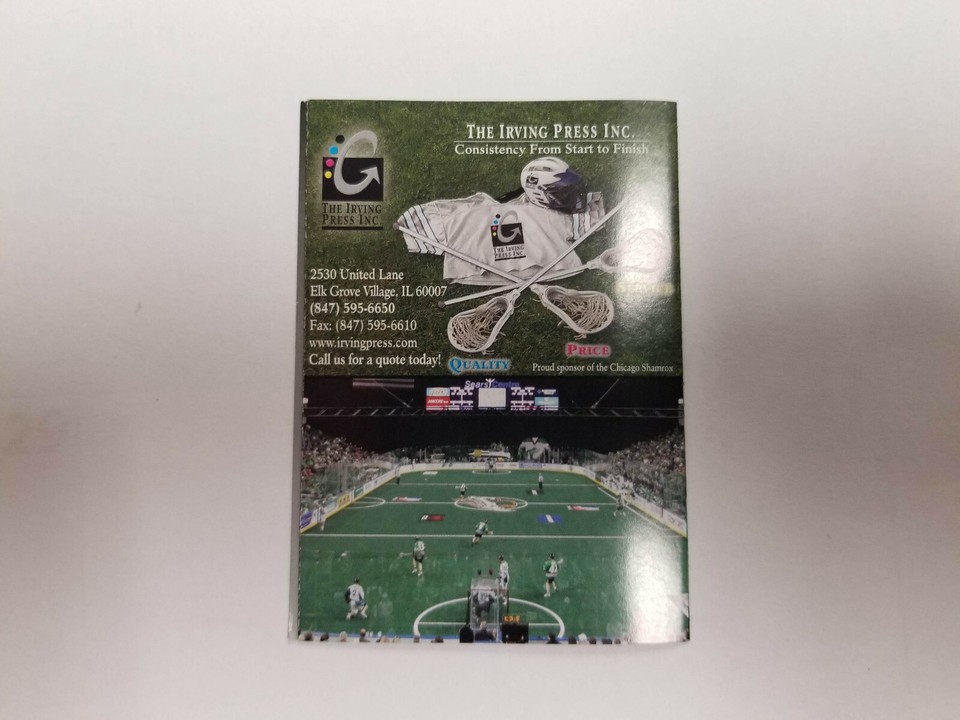 Chicago Shamrox 2008 Pro Lacrosse Pocket Schedule - The Irving Press ...