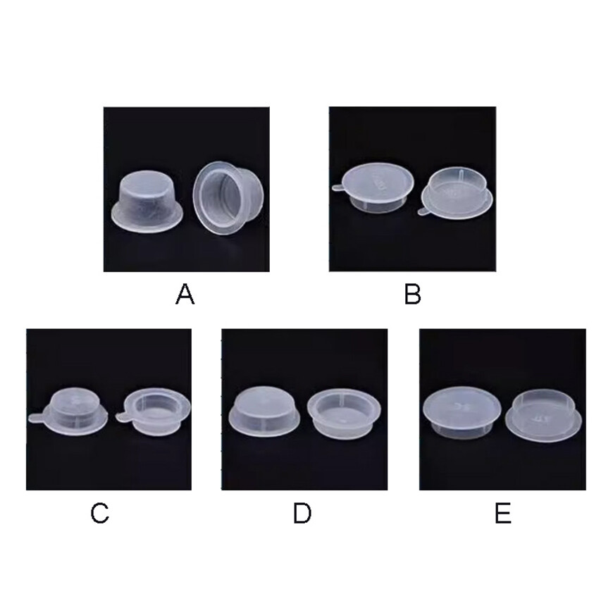 Round Plastic Clear Blanking End Cap Caps Pipe Fitting Inserts Plug ...
