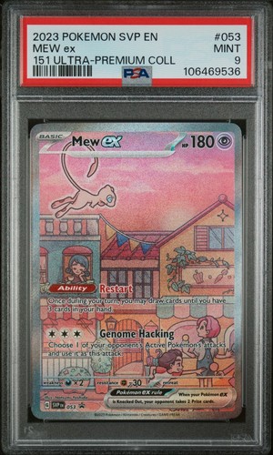 PSA 9 Mew ex SVP 053 Promo 151 Ultra Premium Collection Graded Pokemon ...