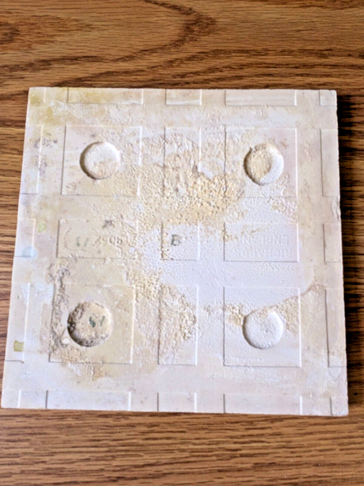 Antique Vintage Tile Art Nouveau Yellow Rose Tile Richard’s England ...