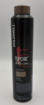 Goldwell TOPCHIC Professional Hair Color Canister 8.6Fl oz 2A Blue ...