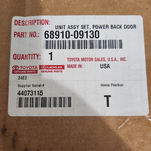 Genuine Toyota Highlander 2014-19 Power Back Door Unit Set - Left ...
