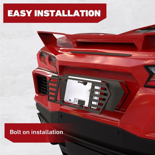 Rear License Plate Filler Frame Fit For 2020-2024 Corvette C8 Carbon ...