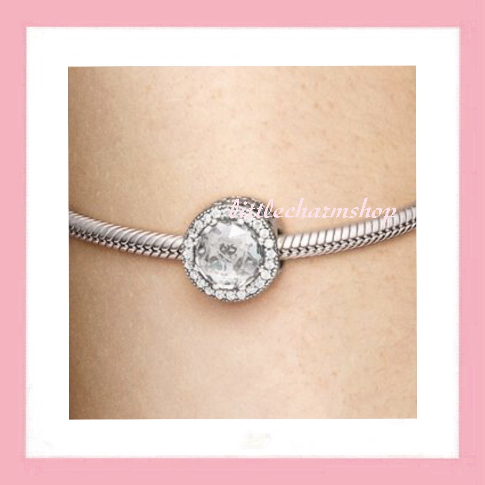 NEW Authentic Genuine PANDORA Sparkling Clear Charm - 791725CZ RETIRED ...