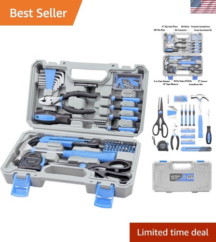 Chrome-Plated General Hand Tool Kit in Lightweight Portable Case - DIY ...