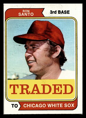 1974 Topps Traded Ron Santo HOF White Sox #270T Vintage VG | eBay