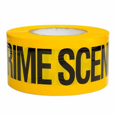 CRIME SCENE tape - Halloween Police Cop Fbi CIA CSI Firefighter Stay ...