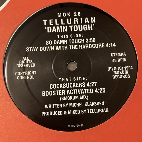 Tellurian - Damn Tough - Mokum Records - Techno / Hardcore / Gabba 12 ...