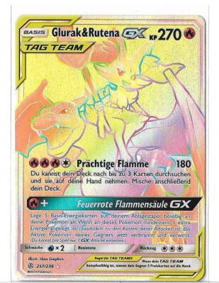 Glurak & Rutena GX - 251/236 - Welten im Wandel - Pokemon Karten ...