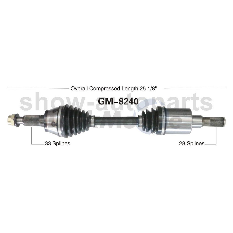 TrakMotive Front Left Front Right 2Of CV Axle Shaft For Hummer H3 | eBay