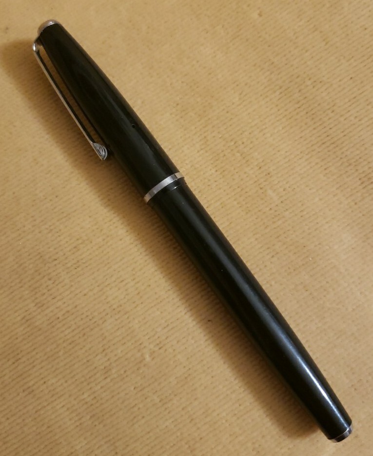Vintage Platignum Silverline Black Italic Fountain Pen Made England 1st ...