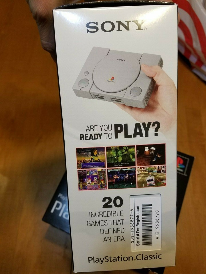 Sony Playstation PS1 Classic Gray Console Edition 20 Games Preloaded ...