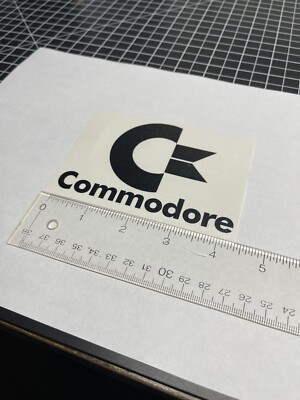 Commodore Logo C64 C128 Amiga Black Vinyl Decal | eBay UK