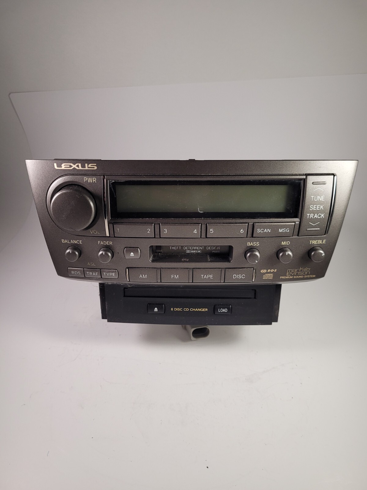 2001 - 2003 Lexus LS430 Radio FM Cassette CD Player Audio Unit 86120 ...