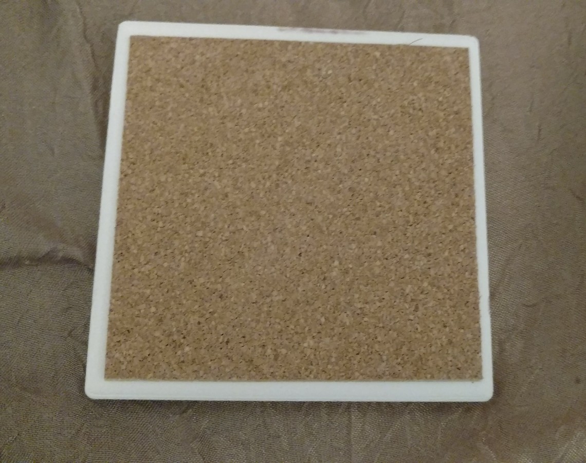 AbsorbaStone Coasters Monogram Letter N Set of 4 Cork Backed | eBay