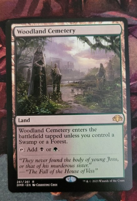 MTG Woodland Cemetery Dominaria Remastered 261/261 Regular Rare for ...