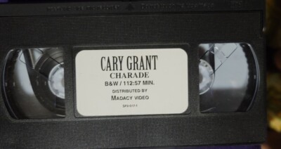 Charade (VHS, 1981) Cary Grant Madacy Video - Retro - Vintage ...