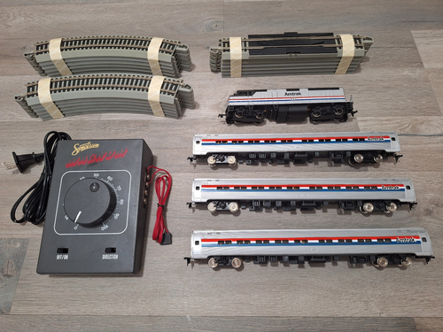 ⭐ HO SCALE BACHMANN SPECTRUM AMTRAK TRAIN SET F40PH LOCOMOTIVE & 3 ...