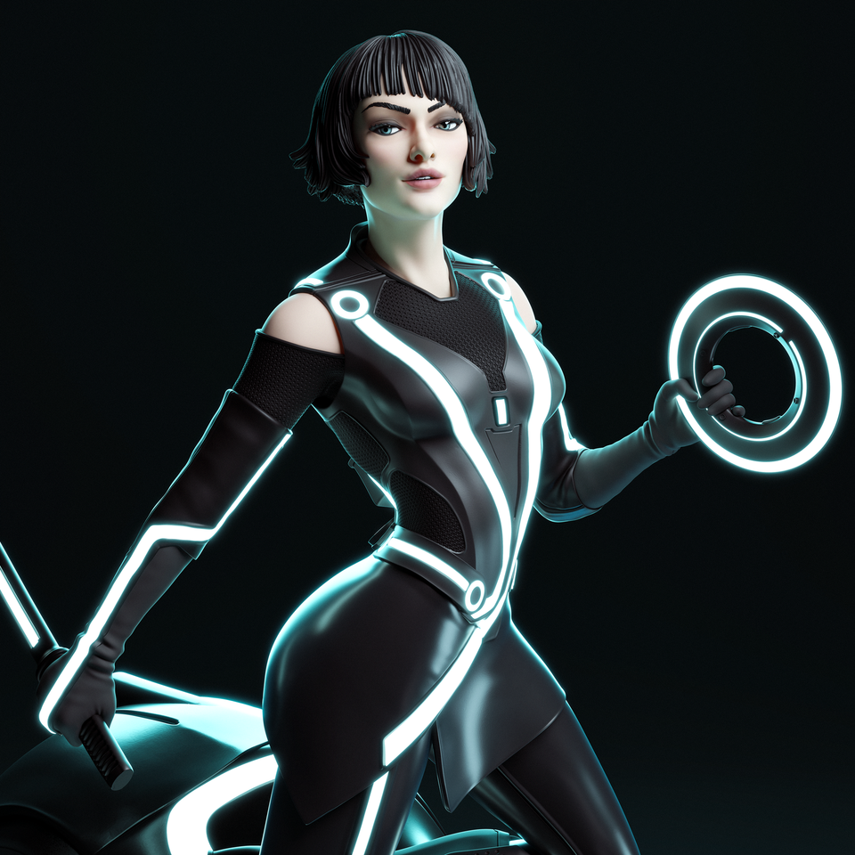 Quorra (Tron: Legacy) - Fan Art - 3D Print Model Kit - 1:6 Scale | eBay UK
