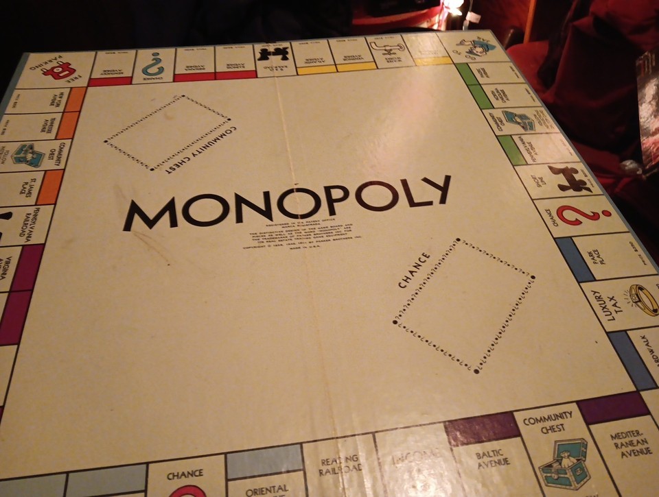 Parker Brothers Monopoly Board Game Vintage Real Estate 1980s Open Box ...