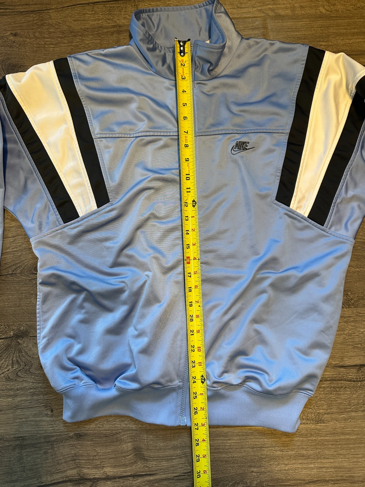 Vintage Nike Light Blue Track Jacket Fill Zip Baby Blue 90's men's ...