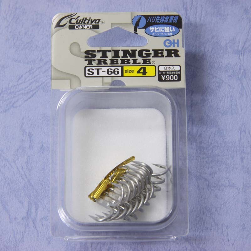 OWNER C'ultiva ST66 STINGER TREBLE Japan Standerd Triple Hook CHoose ...