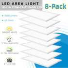 2x4 FT LED Flat Panel Lights, 8400 Lumens, Recessed Dimmable Drop ...