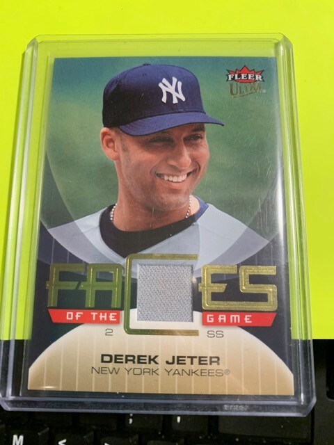 2007 FLEER ULTRA DEREK JETER FACES OF THE GAME JERSEY CARD | eBay