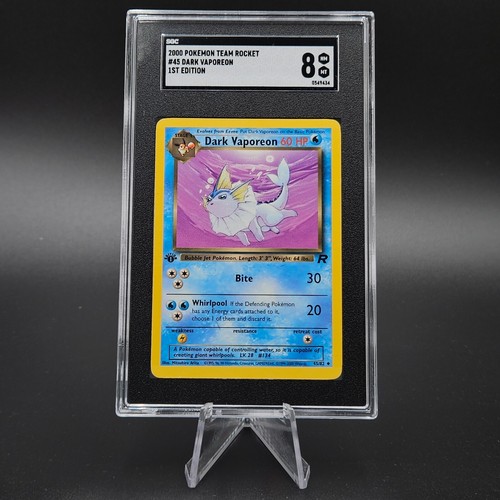 Dark Vaporeon 2000 Pokemon Team Rocket #45 1st Edition SGC 8 | eBay