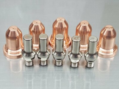 10pc KP2842-2 + KP2842-1 Plasma Torch Tips + Electrodes for Lincoln ...