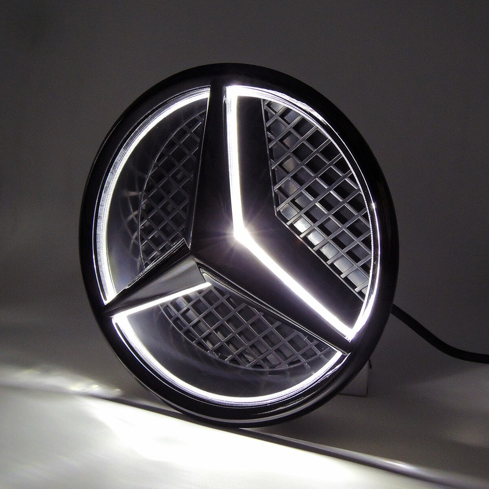 Illuminated Star Badge Fit for Mercedes-Benz 2013-2018 Front Grille LED ...