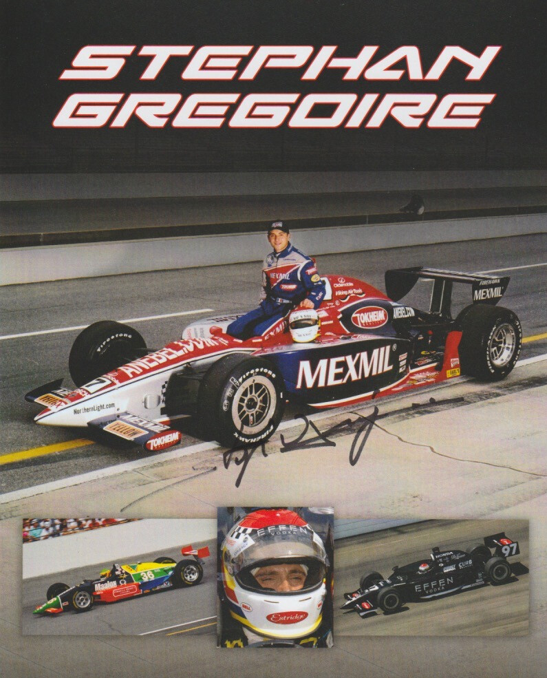 2023 Stephan Gregoire signed Indy Memorabilia Show Indy Car B/B Hero ...