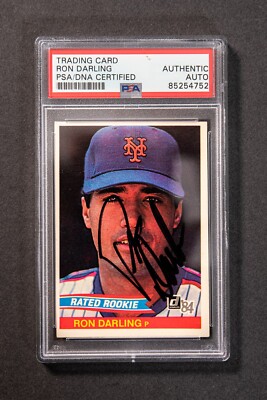 Ron Darling, New York Mets - signed 1984 Donruss ROOKIE baseball card ...