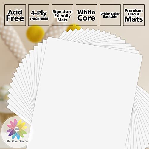 Mat Board Center 16x20 Uncut Mat Boards Full Sheet For Art Prints ...