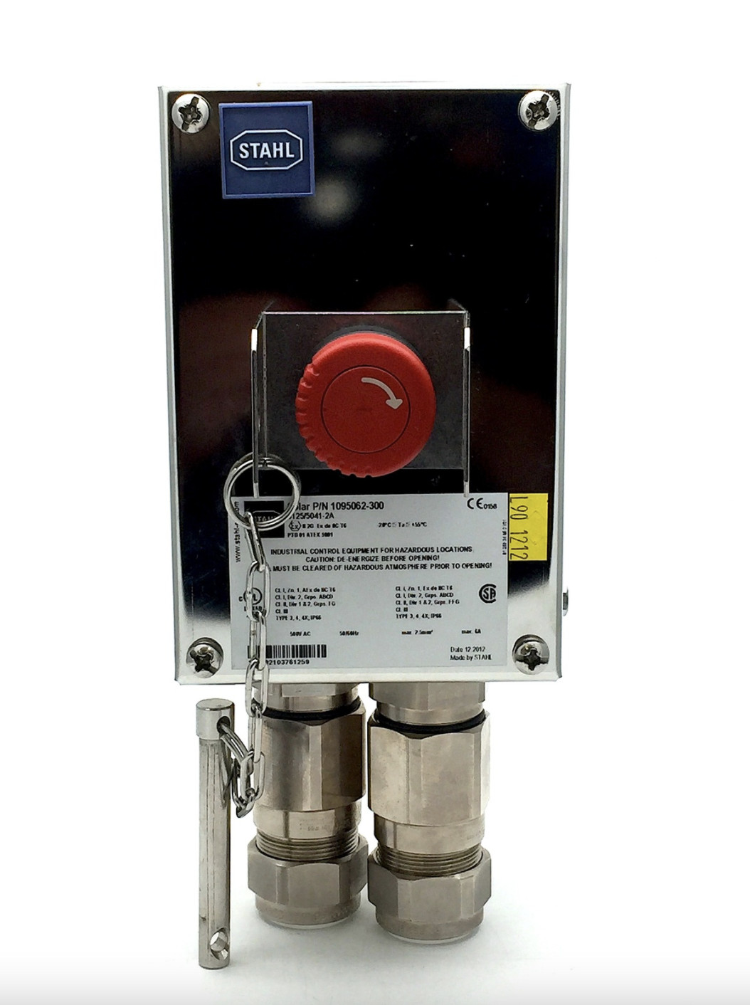 STAHL 8125/5041-2A Lockable Emergency Stop Control Station ATEX ...