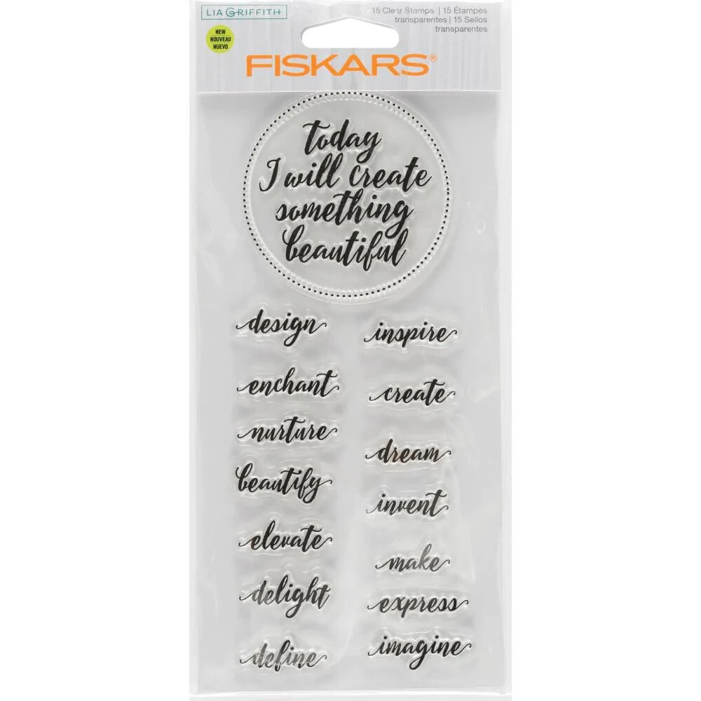 *2 - SET OF 6 DISCONTINUED - FRISKARS ACRYLIC STAMPS - ONE PRICE - SEE ...