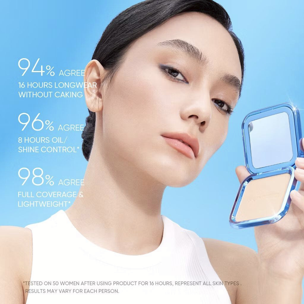 SKINTIFIC Ultra Cover Powder Foundation Full Coverage Lightweight ...