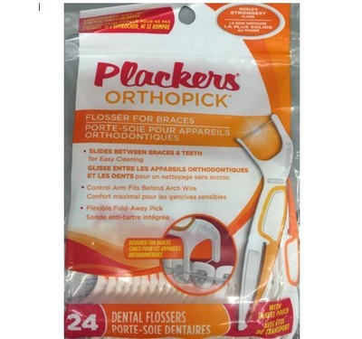 Plackers OrthoPick Flosser for Braces Orthodontic flossers - Ortho ...